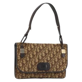 Dior Sac bandouli&egrave;re en toile Trotter Pre-owned - Femme - Pre-owned - Beige - Taille: ONE Size