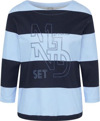 Rabe Femme, Tops, Multicolore, Taille: 42 FR T-shirt ray&eacute; avec motif de strass