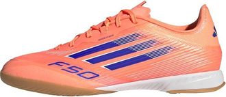 adidas Unisex F50 League Indoor Fu&szlig;ballschuhe Beam Orange/Lucid Blue/Cloud White 45 1/3