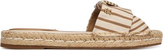 Tommy Hilfiger Pantoletten Tommy Hilfiger Canvas FW0FW09140 Beige