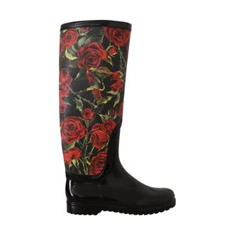 Dolce & Gabbana Polyvinyl Regenstiefel mit rutschfester Sohle - - Shoes - Damen - Mehrfarbig - 36 EU