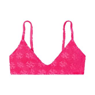 Tory Burch Fuchsia Meer Kleidung mit Logomuster - - Swimwear - Damen - Rosa - L