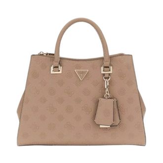 Guess Cresidia II Society Satchel - - Bags - Damen - Braun - ONE SIZE