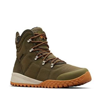 Columbia FAIRBANKS WATERPROOF OMNI-HEAT bottes de neige imperméables Homme, Vert (Nori x Canyon Gold), 41.5 EU