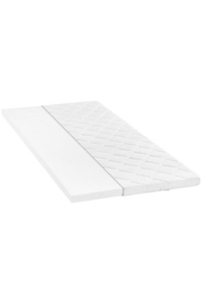 Xora Topper, Weiß, Textil, 200x200 cm, Bezug abnehmbar/waschbar, atmungsaktiv, schadstoffgeprüft, alternative Größen erhältlich, Schlafzimmer