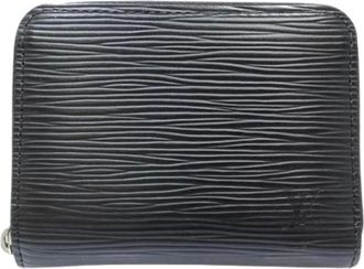 Louis Vuitton unisex, Pre-owned, Noir, Taille: ONE Size Portefeuille en cuir Pre-owned