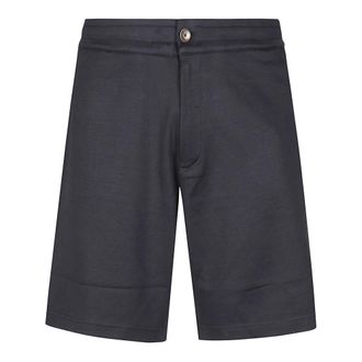Herno Homme, Shorts, Bleu, Taille: M Cotton Knit Shorts