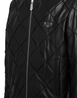 Philipp Plein Lederjacke Leder-Bomber