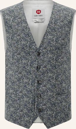 CG - Club of Gents Cg - Club Of Gents Weste Cg Plum-J Slim Fit blau