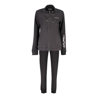 Freddy Interlock Trainingsanzug Set - - Sport - Damen - Schwarzk - L