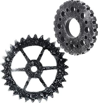 Cabilock D&eacute;coration Murale Engrenage En Bois 12X12 Cm Style Industriel Vintage Pour Salon Bureau Caf&eacute; D&eacute;cor Suspendu Original