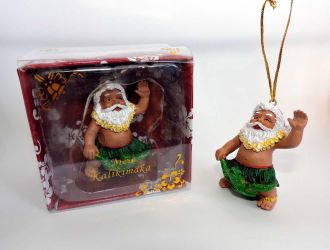 Hang Loose Christbaumschmuck Hawaii Surf Santa Weihnachstbaumschmuck Tannenbaumkugel