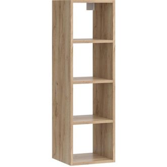 Vicco tag&egrave;re murale Wido, Anthracite, 30 x 100 cm avec 4 &eacute;tag&egrave;res ouvertes