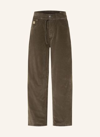 Herrlicher 7/8-Hose Barrow Belt Aus Samt gruen