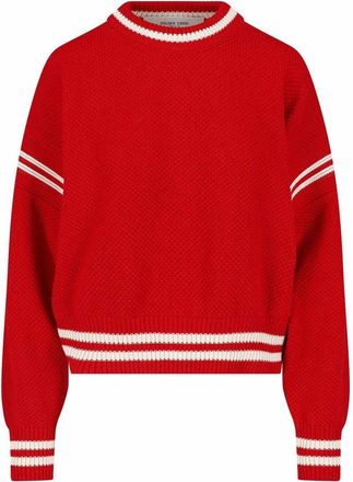 Golden Goose Pull Col Rond - Rouge
