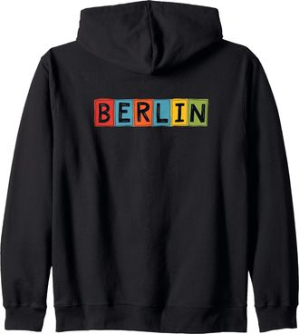 Mapanoli Design Berliner Bl&ouml;cke im modernen Stil - Urban Travel Vibes Kapuzenjacke