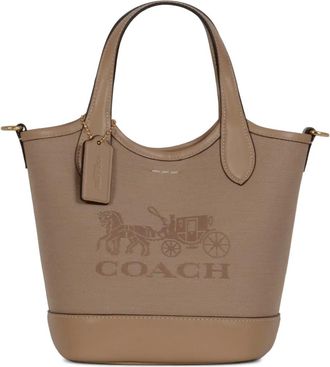 Coach sac cabas à détail de logo - Tons neutres