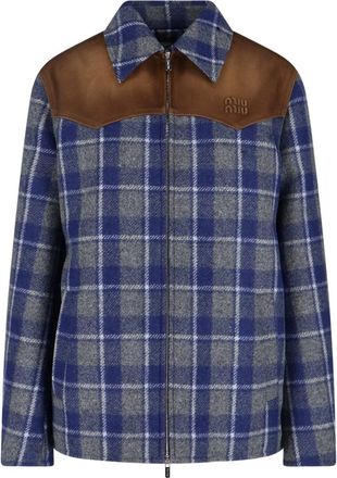 Miu Miu Karierte Jacke
