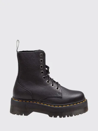 Dr. Martens Bottes de combat Jadon III en cuir grain&eacute; avec semelle plateforme et zip