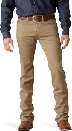 Ariat Mens M7 Grizzly Straight Jeans in Dark Khaki, Size 29 x 32, by Ariat