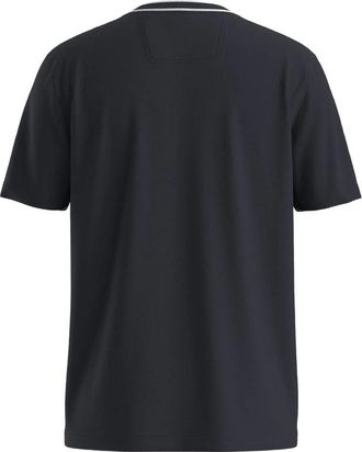 HUGO BOSS Contrast Piping T-Shirt - Black