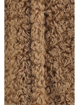 Kristina Ti Curly Plush Coat - Beige