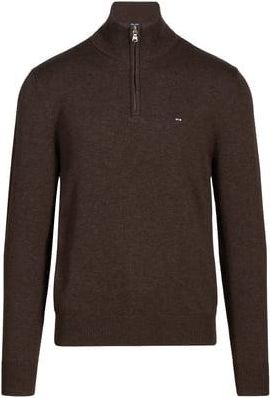 Eden Park Pull col zipp&eacute; en laine et coton