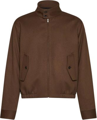 Bottega Veneta Blouson en laine et cachemire - Homme - Vestes - Brun - Taille: XL