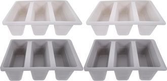 BESPORTBLE 4 Stück Teiliges Vertikales Schuhaufbewahrungsset aus Stabilem Kunststoff Platzsparende Schuhboxen Hellgrau Stapelbare Schuhregal Organizer für Ordent