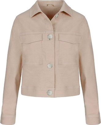 bianca Kurzjacke PEGGY aus farbigem Denim-Stoff