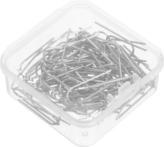 DOITOOL 60stücke Nichromdraht Biegeringe Mit Kunststoffbox U-förmige Haken Für Schmuckherstellung Hochtemperaturdraht Schweißlaschen Nichromhaken Schmelzdraht