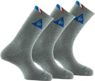 Kindy Lot de 3 paires de mi-chaussettes en coton - couleur - Gris - Pointure - 43-46