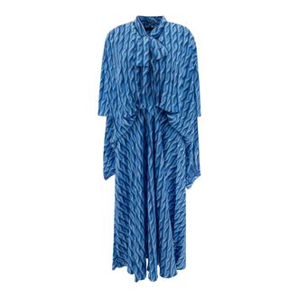 Balenciaga Blaues Kleid mit Ausgestelltem Schnitt - - Dresses - Damen - Blau - S
