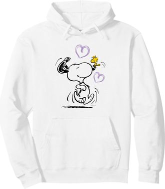 Peanuts Snoopy Ich lauf zu dir, lila Pullover Hoodie