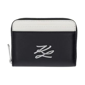 Karl Lagerfeld K/Autograph Small Zip Wallet - - Accessories - Damen - Schwarzk - ONE SIZE