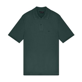 Emporio Armani Homme, Tops, Vert, Taille: 2XL Polo en piqu&eacute; coupe classique
