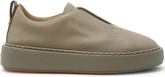 Santoni Low-Top Sneaker - Wbcd61323tarkllke68 Sand Leather Sneaker - Gr. 37,5 (EU) - in Beige - f&uuml;r Damen