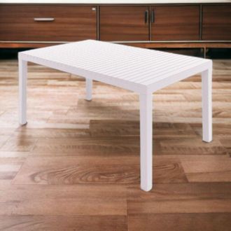 Progarden Tableau ext&eacute;rieur rectangulaire 150x90 cm avec structure de r&eacute;sine et plan &agrave; effet &agrave; lattes de palais
