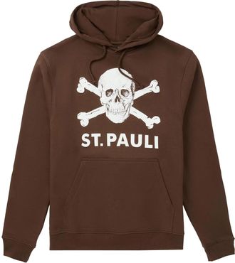 FC St. Pauli Kapuzenpullover Totenkopf Braun - Gr&ouml;&szlig;e XXL