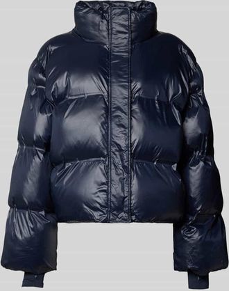 Neo Noir Steppjacke mit Abdeckleiste Modell Rhea