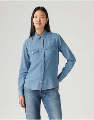 Levi's Iconic - Chemise l&eacute;g&egrave;re style western - Bleu