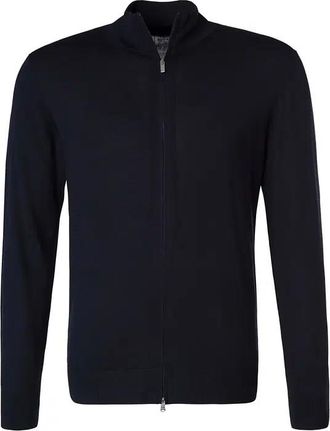 Boggi Milano Herren Cardigan blau unifarben
