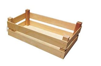 MEETING Korb aus Holz, Mehrfarbig, Einheitsgröße