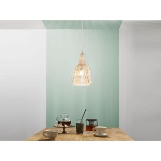 Luce-Ambiente-Design Pendelleuchte GALWAY einflammig, Kristallglas Amber facettiert, &Oslash; 23cm
