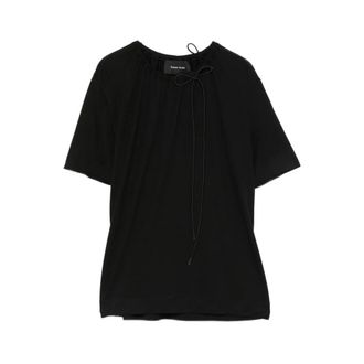 Simone Rocha Bow Sash Easy T-Shirt - - Tops - Damen - Schwarzk - M