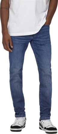 Only & Sons Herren Jeans ONSWEFT REG 6755 - Straight Fit - Blau - Medium Blue, Größe:38W / 34L, Farbe:Medium Blue Denim 22026755