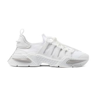 Dolce & Gabbana Wei&szlig;e Airmaster Sneakers mit Kalbsleder Details - - Shoes - Herren - Wei&szlig; - 40 EU