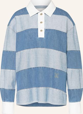 Closed Closed Jeans-Rugbyshirt blau