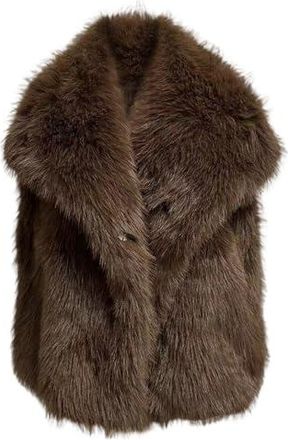 Generic Gilet Sans Manche Femme Gilet Femme D&eacute;contract&eacute; Quotidien Ville Col Montant Luxe - Manteau Sans Manches &Eacute;l&eacute;gant Pour Femmes Modernes