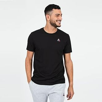 Le Coq Sportif Homme Tee N&deg;3 Le Coq Sportif Homme Essentiels No 3 Manches Courtes T Shirt X Petit Noir, Noir, XS EU